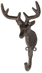 Vintage nástěnný háček v designu jelena - 12*9*21 cm