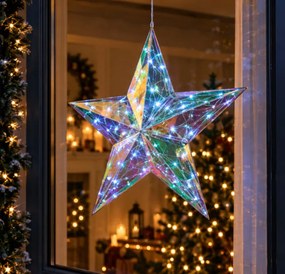 LED vánoční hvězda 100 LED 36×36 cm