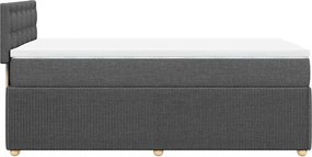 Box spring postel s matrací tmavě šedá 80 x 200 cm textil 3289598
