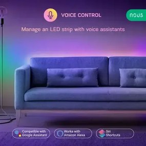 Nous F4 / LED pásek / 5m / RGBIC / WiFi / Tuya