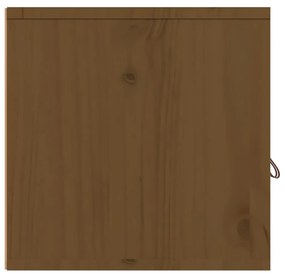 Nástěnné skříňky 2 ks medově hnědé 80x30x30 cm masivní borovice - Default Title
