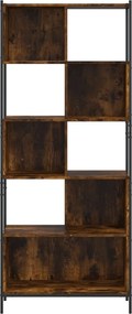 Knihovna kouřový dub 72 x 28 x 172 cm kompozitní dřevo 3213654