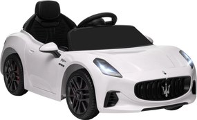 Dětské elektrické auto AIYAPLAY 3+ let Maserati Gran Turismo Folgore s 2 výkonnými motory, 12V baterie, rychlost 3-5 km/h, dálkové ovládání 2.4G, svě…