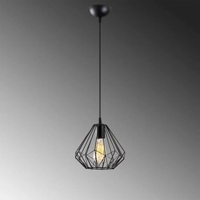 Černé závěsné svítidlo ø 23 cm Diamond – Opviq lights