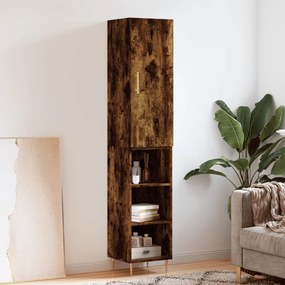 Skříň highboard kouřový dub 34,5 x 34 x 180 cm kompozitní dřevo