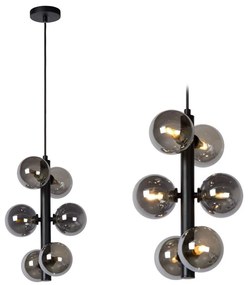 Toolight Toolight, závěsné svítidlo Modern 6xG9 APP1163-6CP, černá matná, OSW-04692