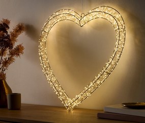 Tchibo - Srdce s LED pro venkovní použití - barva: transparent