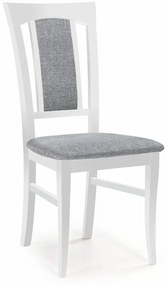 Židle KONRAD (Bílá / Šedá)