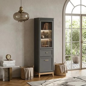 TERRA s | vitrína  TA-6 | 55 cm | šedá