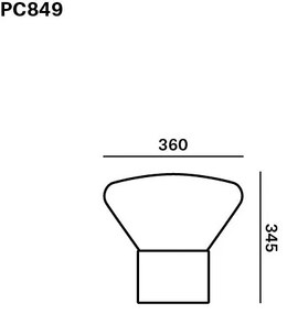 Brokis PC00849 Muffins wood 01, designová lampa z foukaného skla, kouřové sklo/dřevo, 1x60W E27, výška 34,5cm