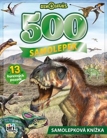 JIRI MODELS Velká samolepková knížka 500 samolepek Dinosauři 7