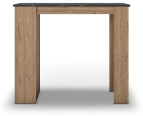 Barový stůl s deskou v dekoru mramoru 47x120 cm Peru – Marckeric