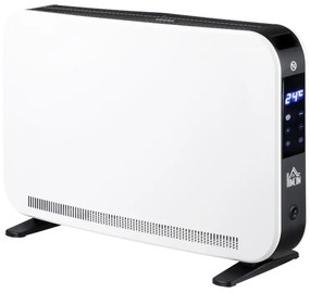 HOMCOM Ventilátorové topení s LED displejem, 3 úrovně topení, 24-hodinový časovač, 2180 W 820-244