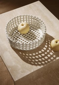 Košík na ovoce Ceramic keramický bílý