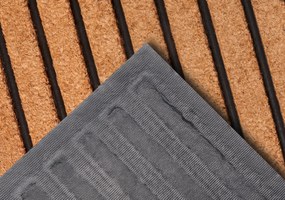 Hanse Home, Rohožka Striped 105935 - na ven i na doma, 45x75, hnědá, chodba / předsíň