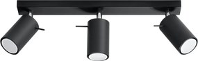Sollux Lighting Stropní svítidlo RING 3 černé