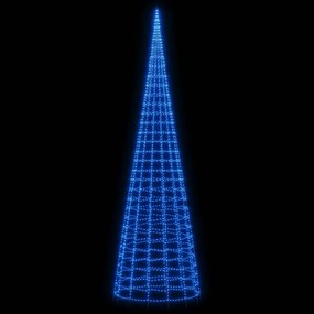 Vánoční stromek na stožár 3 000 modrých LED 800 cm