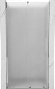 Mexen Velar, posuvné sprchové dveře do otvoru 120 cm, 8mm sklo námraza, chromová, 871-120-000-31-01