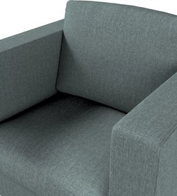 Potah na křesko IKEA Karlanda, krátký barva modrá látka pletený vzor