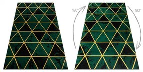 koberec EMERALD výhradní 1020 glamour, stylový mramor, trojúhelníky l velikost 140x190 cm | krásné koberce cz
