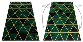 koberec EMERALD výhradní 1020 glamour, stylový mramor, trojúhelníky l velikost 160x220 cm | krásné koberce cz