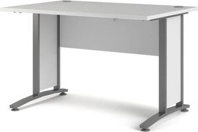 Psací stůl Office 80400/70 120 cm bílý/stříbrný