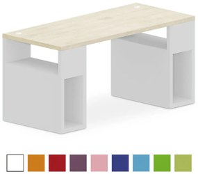 Artspect DS304-D-1607 - Stůl s úložnými podnožemi 160x70cm - Brillint white