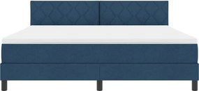 Postel s boxspringem s čelo Modrá 180 x 200 cm textil 3338789