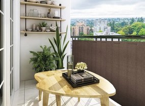 Bestent Balkonová zástěna 0,8x5m 95% Balcone Brown