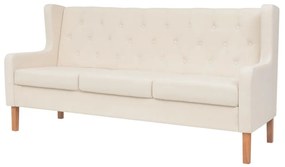 Sedací souprava 2 kusy textil krémově bílá 274929