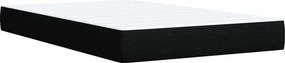 Box spring postel s matrací černá 120x190 cm textil 3290422