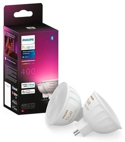 Philips Chytrá žárovka Hue 6,3 W, MR16, GU5,3, White and Color Ambiance, 2 ks