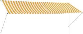 vidaXL Zatahovací markýza 350 x 150 cm [143756] Barva: Žlutá