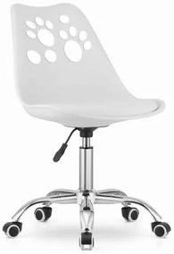 Bestent Kancelářská židle bílá skandinávský styl PAW Basic