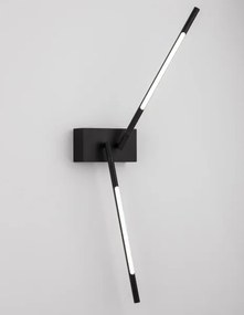 Designové nástěnné svítidlo Raccio B 6 černé
