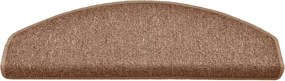 Schodové rohože 30 ks 65 x 24 x 4 cm hnědé, půlkulaté, velké 3365760