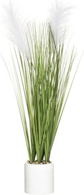 Umělá tráva v cementovém květináči, výška 70 cm