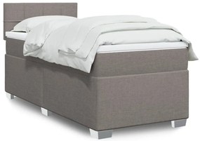 Box spring postel s matrací taupe 90x200 cm textil 3285775