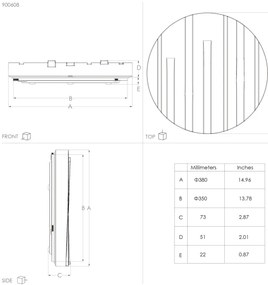 Eglo 900608 - LED Stropní svítidlo FERENTINO LED/19,5W/230V pr. 38 cm