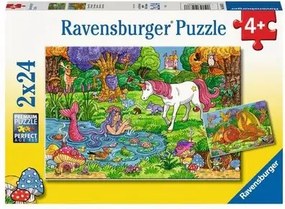 Ravensburger Roztomilé fantasy motivy / 2x24 dílků / od 4 let