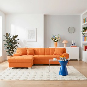 XXXLutz ROHOVÁ SEDAČKA, textil, oranžová MID.YOU - Sedací soupravy - 001776008304