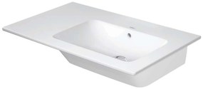 Duravit ME by Starck - Asymetrické umyvadlo 83x49 cm, s WonderGliss, bílá 23468300601