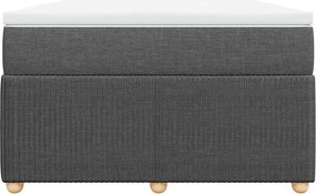 Box spring postel s matrací tmavě šedá 120x190 cm textil 3285554