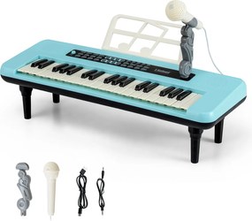 Costway 37 Klávesy Elektronické piano s mikrofonem a hudebním