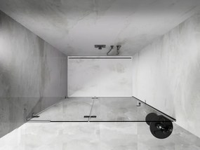 Mexen Lunar L sprchové dveře výklopné levé 135 cm, transparentní, chrom - 834L-135-000-01-00-L