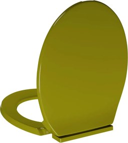 WC sedátko s pomalým sklápěním zelené oválné 145824