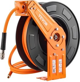 Zatahovací naviják vzduchové hadice 1 cm × 19,8 m Hybridní hadice Max 20,7 bar