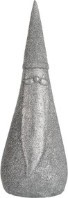 Vánoční dekorace SILVER SANTA 23 cm, stříbrná