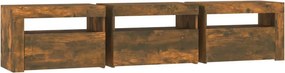 TV skříňka s LED osvětlením kouřový dub 180x35x40 cm 3152759