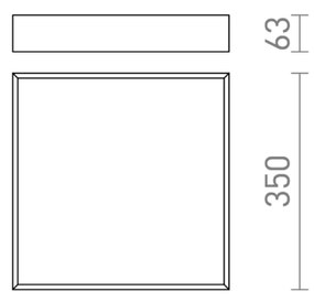 Rendl R13698 stropní LED svítidlo MERANO 35, chrom/matný akryl, 24W, 3000K, IP44, 35cm